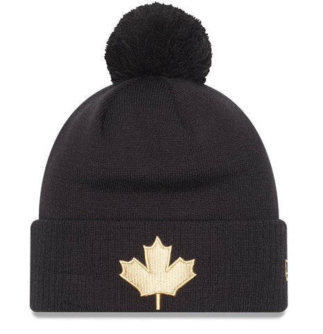 Toronto Raptors New Era Alternate Black City Edition 2022-23 Pom Knit ...